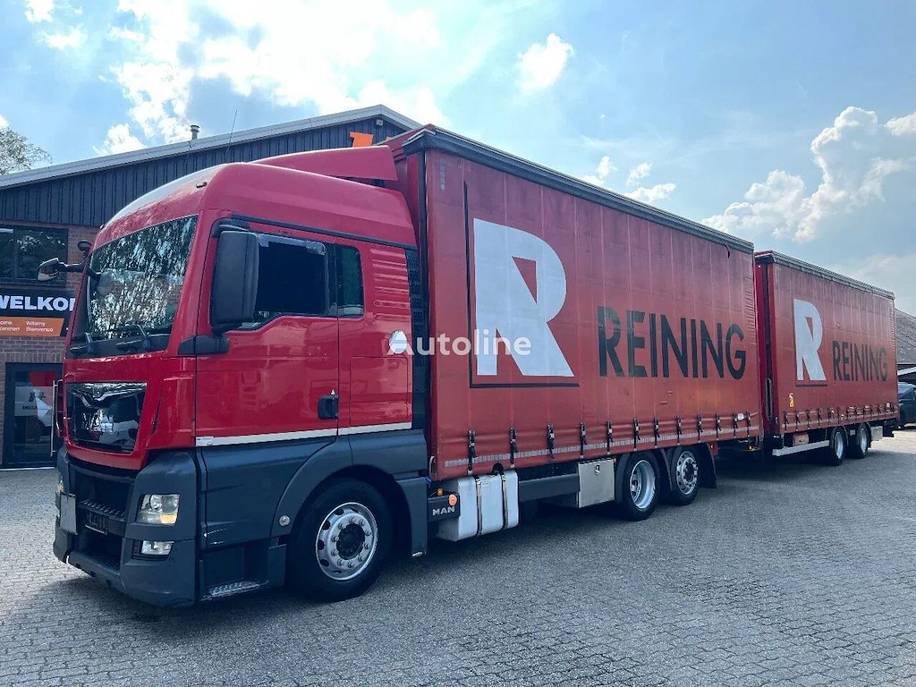 MAN TGX 26.400 6X2 6X!! JUMBO Combi 120m3 Complete 2015, Galvanized kamion sa klizna zavesa cerada