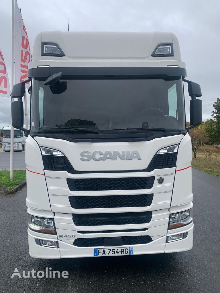 Scania R 450 kamion sa klizna zavesa cerada + prikolica sa kliznom ceradom