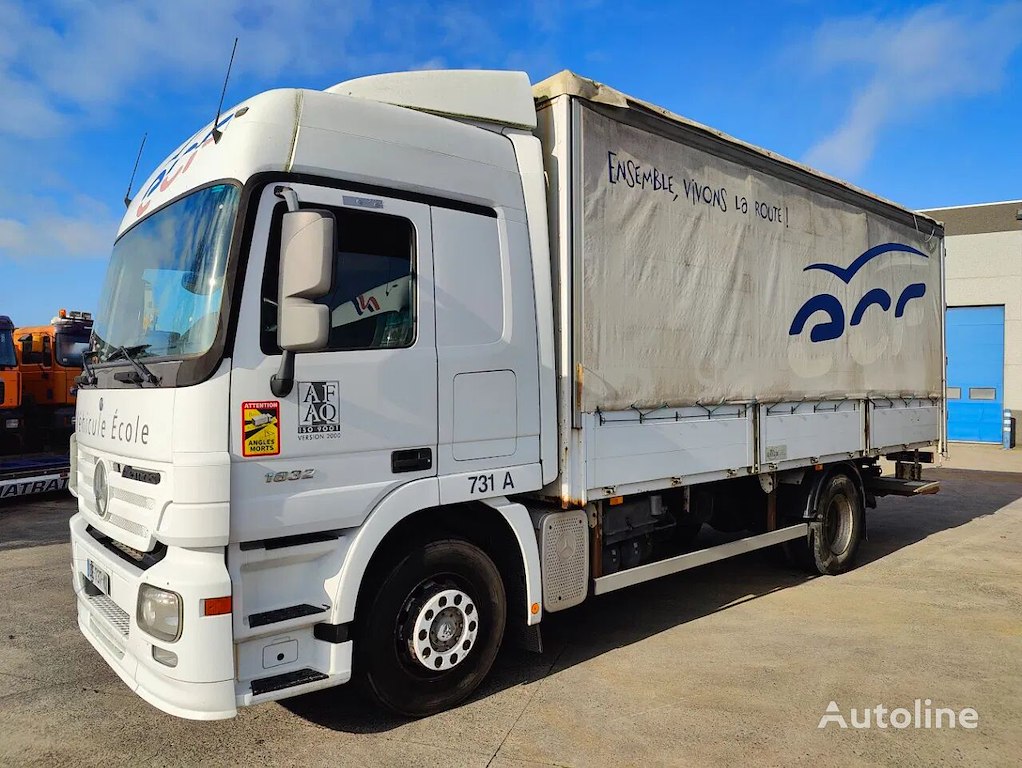 Mercedes-Benz Actros 1832 STEEL + MANUAL GEARBOX / LAMES + BOITE MANUELLE / BL kamion sa klizna zavesa cerada