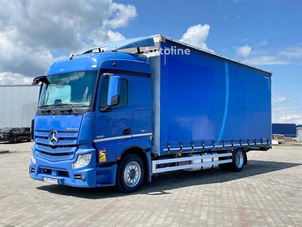 Mercedes-Benz ACTROS 1830 / PRZESTRZENNY 60M3 / 7,75 M / SALON PL kamion sa klizna zavesa cerada