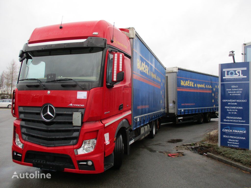 Mercedes-Benz 2545 Actros EURO 6 6x2 + Schmitz kamion s ceradom