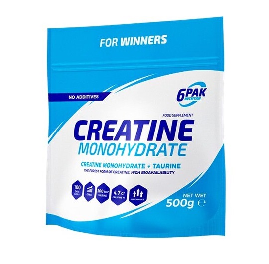 6PAK creatine monohydrate (500g)