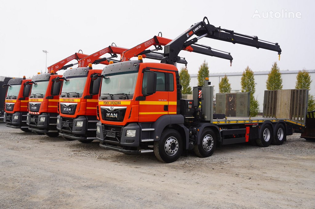 MAN TGS 35.360 E6 8x2 / HDS FASSI F235 / Tow truck / 4 pcs autotransporter