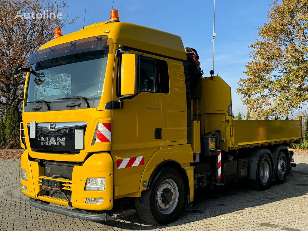 MAN TGS 26.480 6x4H-4 BL EURO6 WYWROTKA Z HDS PALFINGER kamion platforma