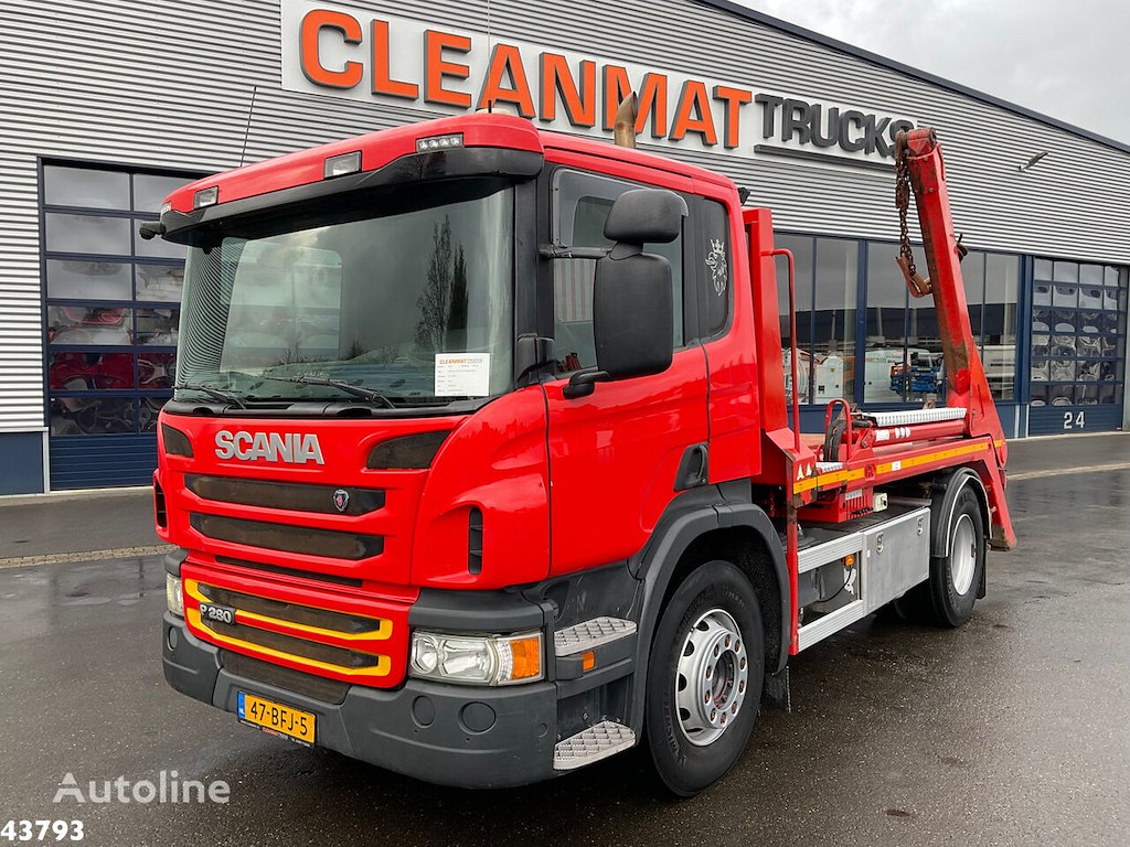 Scania P 280 Euro 6 VDL 13 Ton portaalsysteem kamion autopodizač kontejnera