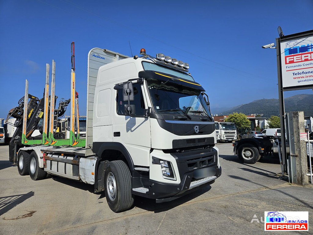 Volvo FMX 500 6x4, grua kesla, Retarder 2018 kamion za prevoz drva