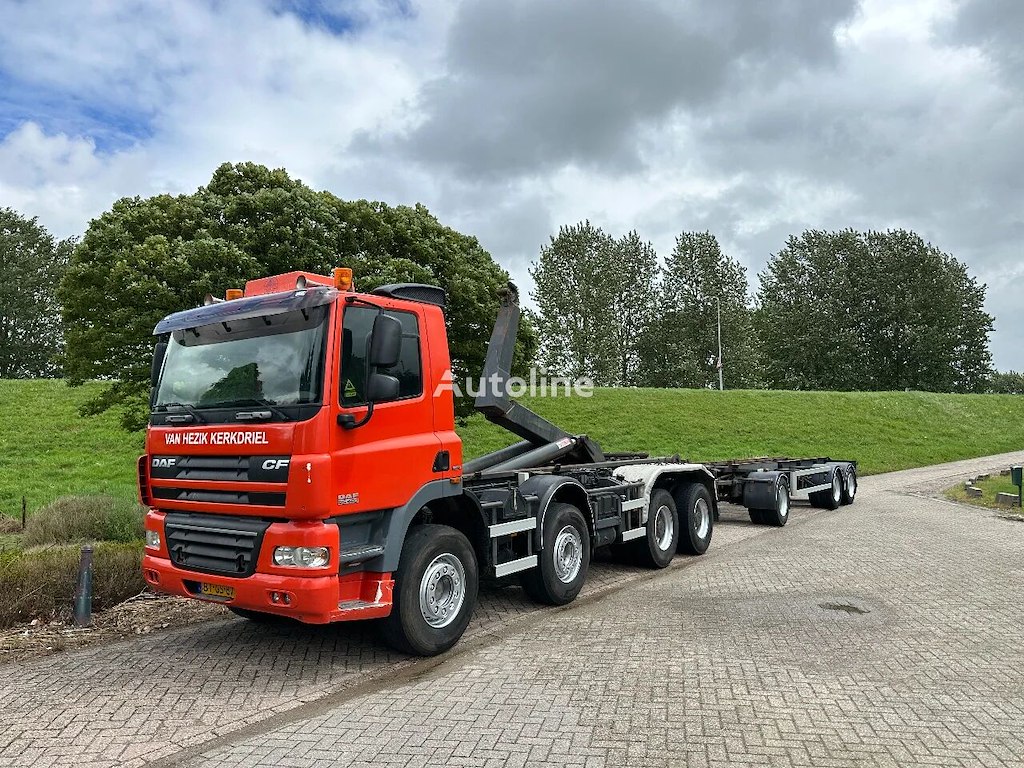 DAF CF 85.460 8X4 Hooklift Manual Full steel Euro5 NL TRUCK kamion sa kukom za podizanje tereta