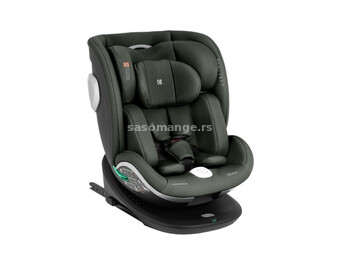 KikkaBoo Autosedište 40-150 cm I-Twist I-SIZE ISOFIX sa potpornom nogom Army Green (KKB51047)