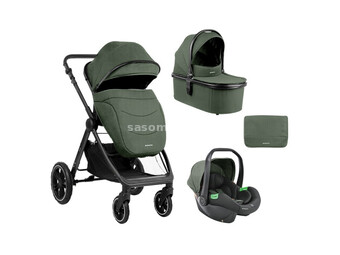 KikkaBoo Kolica Ava 3in1 set sa I-SIZE autosedištem i tvrdom korpom Army Green (KKB13063)