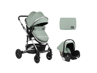 KikkaBoo Kolica Amaia Mint premium set 2in1 sa autosedištem I-Size (KKB11246 SET)