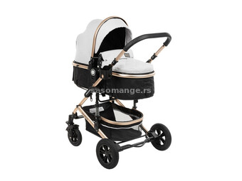 KikkaBoo Kolica Amaia Light Grey premium set 2in1 sa autosedištem I-Size (KKB11245 SET)