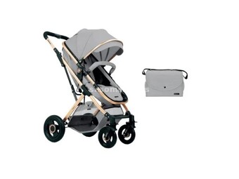 KikkaBoo kolica Scarlett light grey (KKB21146)