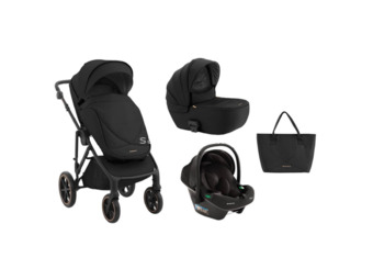 KikkaBoo Kolica Thea 3in1 premium set sa autosedištem I-Trail I-size i tvrdom korpom Black (KKB20...