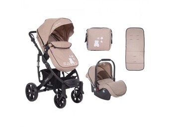 KikkaBoo kolica Beloved beige set 2in1 sa autosedištem (KKB10165 SET)