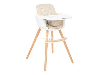 KikkaBoo hranilica Woody 2in1 beige (KKB10081)