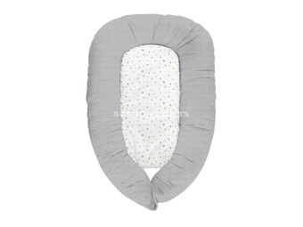 KikkaBoo Baby gnezdo od memorijske pene 3in1 Dots Grey (KKB11089)