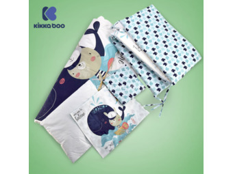 KikkaBoo Posteljina sa ogradicom 6 pcs 70/140 Happy Sailor (KKB60057)