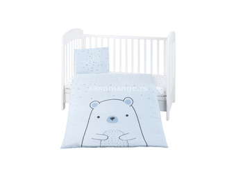 KikkaBoo Posteljina navlaka 3 pcs Bear with Me blue (KKB30143)