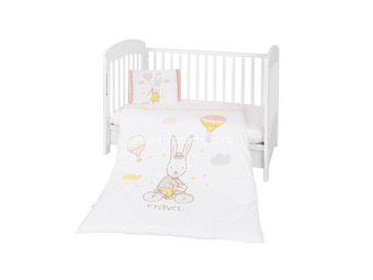 KikkaBoo Posteljina navlaka 3 pcs Rabbits in Love (KKB30125)