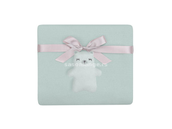 KikkaBoo Pleteno baby ćebence 75x100 Bear with me Mint (KKB11050)