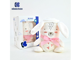 KikkaBoo Bebi ćebence sa 3D vezom 75x100 Rabbits in Love (KKB50110)