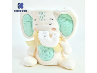 KikkaBoo Bebi ćebence sa 3D vezom 75x100 Elephant Time (KKB50112)