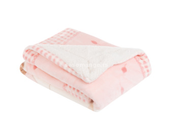 KikkaBoo Super soft sherpa baby ćebence 80x110 Hippo Dreams (KKB21137)