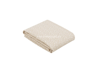 KikkaBoo Dvoslojno baby ćebence od muslina 100x100 Dots Beige (KKB11062)