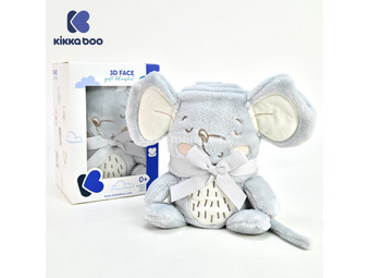 KikkaBoo Bebi ćebence sa 3D vezom 75x100 Joyful Mice (KKB50111)