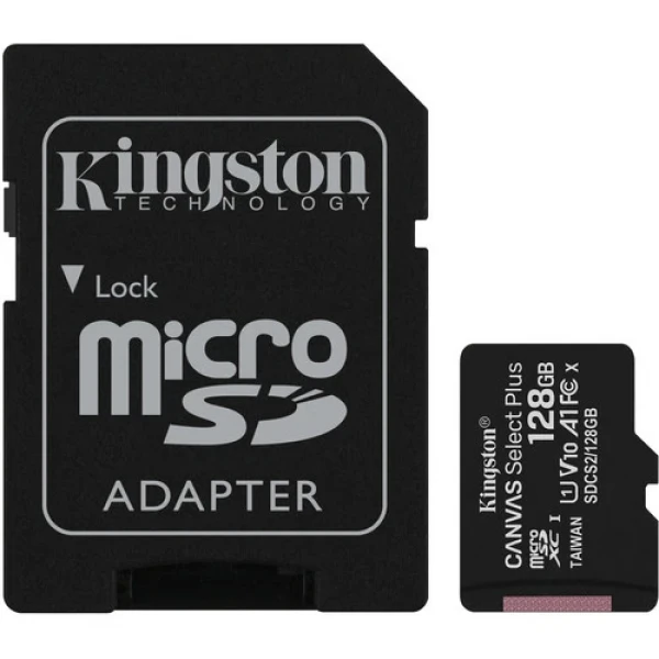 Kingston Micro SD 128GB+SD adapter