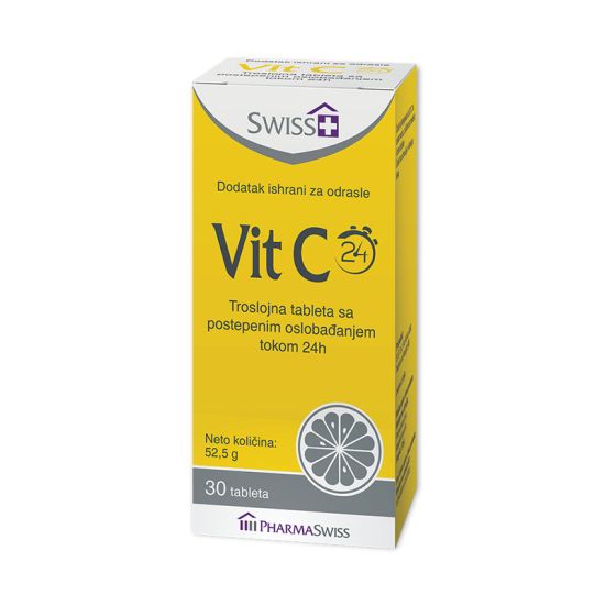 Swiss+ Vit C 24 1000mg, 30 tableta