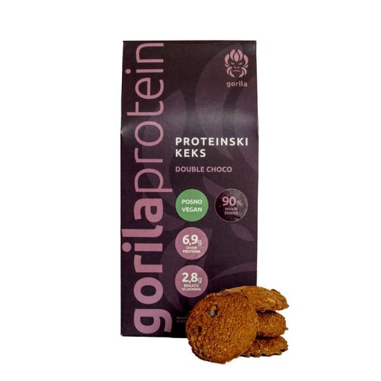 Gorila Proteinski keks double choco 175g