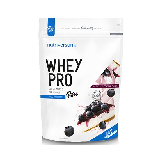 Nutriversum Whey Pro borovnica čizkejk 1000g