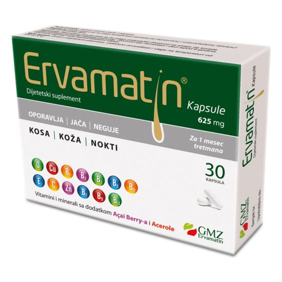 Ervamatin kapsule 30x625 mg