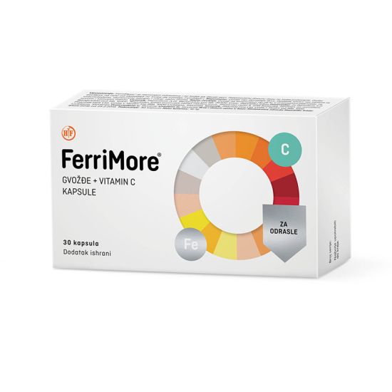 FerriMore Gvožđe i Vit C 30 kapsula