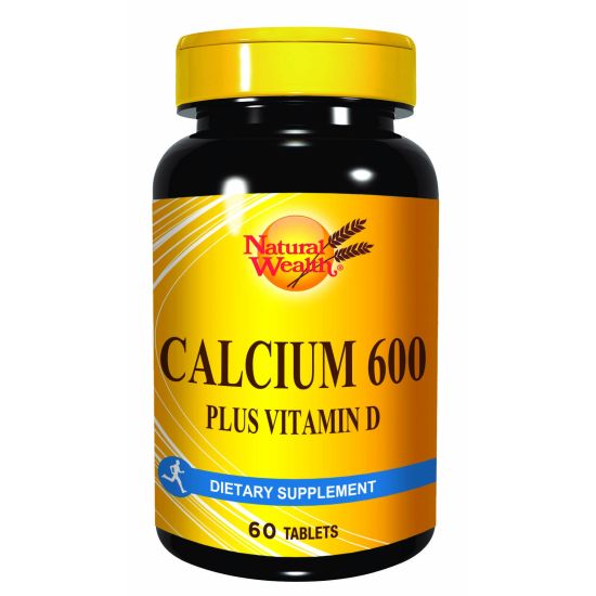 Natural Wealth Kalcijum 600 mg plus vitamin D 60 tableta