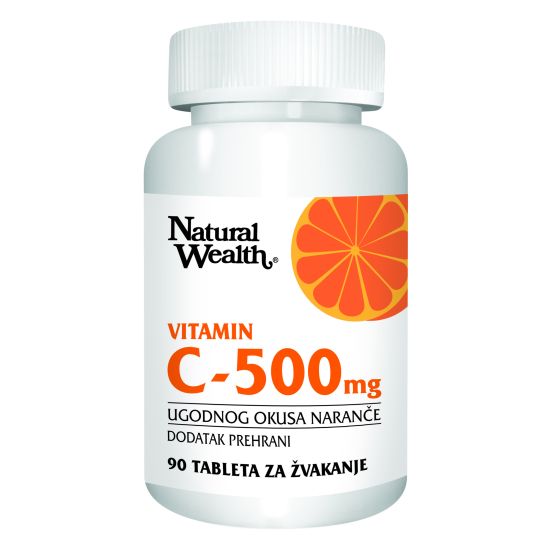 Natural Wealth Vitamin C 500 mg 90 tableta za žvakanje