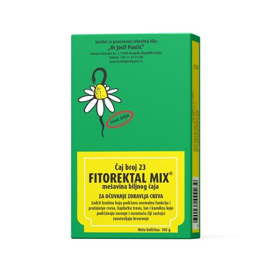 Fitorektal Mix - mešavina biljnog čaja za očuvanje zdravlja creva (Čaj broj 23) 100 g