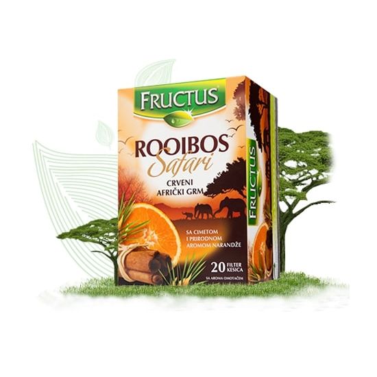 Fructus čaj Rooibos safari filter 20 kesica