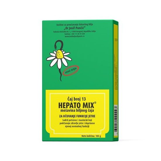 Hepato Mix - mešavina biljnog čaja za očuvanje funkcije jetre (Čaj broj 13) 100 g