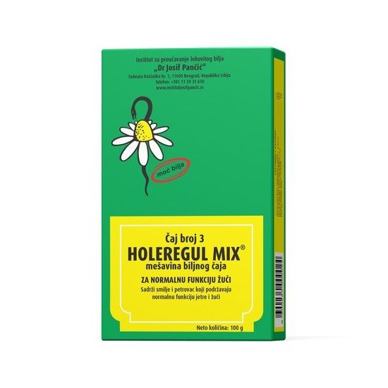 Holeregul Mix - mešavina biljnog čaja za normalnu funkciju žuči (Čaj broj 3) 100 g