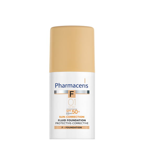 Pharmaceris F Puder Sun korektivni tečni SPF 50+ ivory 01 30ml