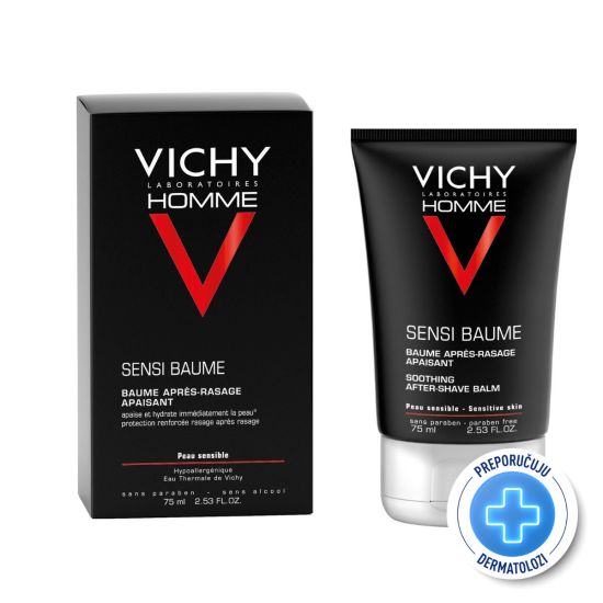 Vichy Homme Sensi Baume Nežni balzam posle brijanja 75 ml