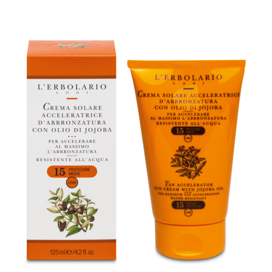 Lerbolario krema za telo za brzo tamnjenje SPF 15, 125 ml