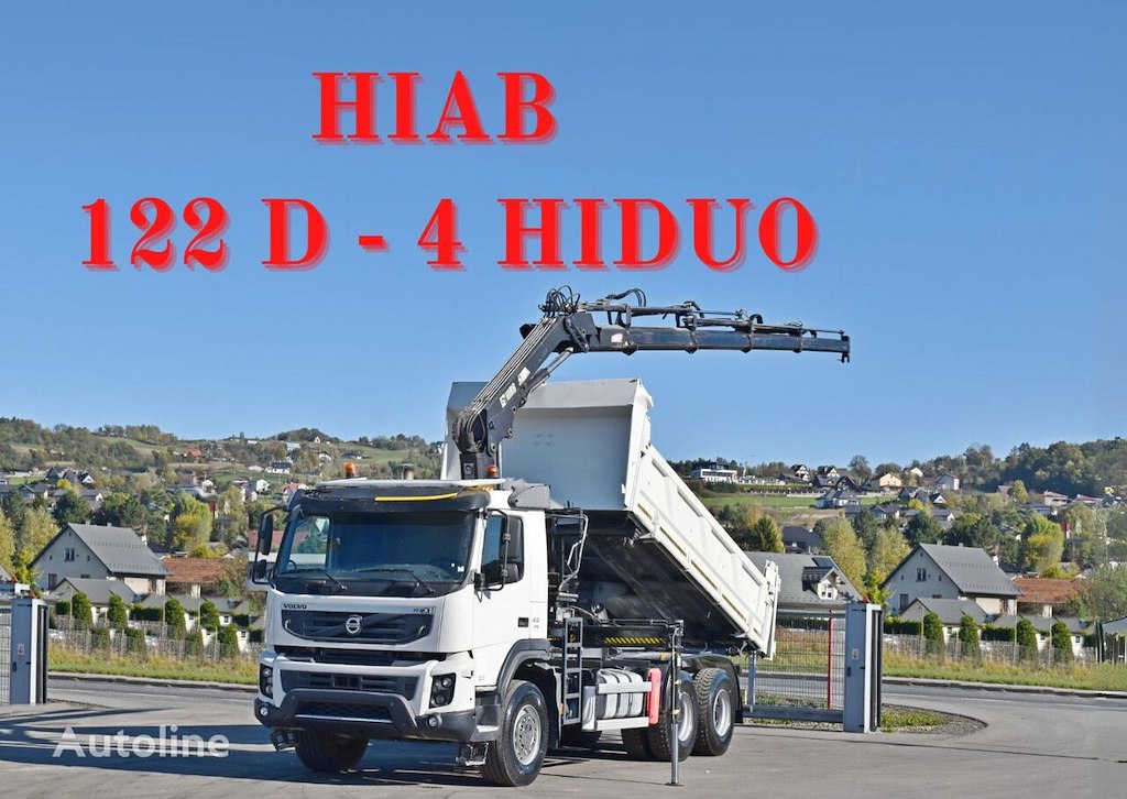 Volvo FMX 410 Kipper 5,20m*HIAB 122 D-4 HIDUO/FUNK*6x4 kiper