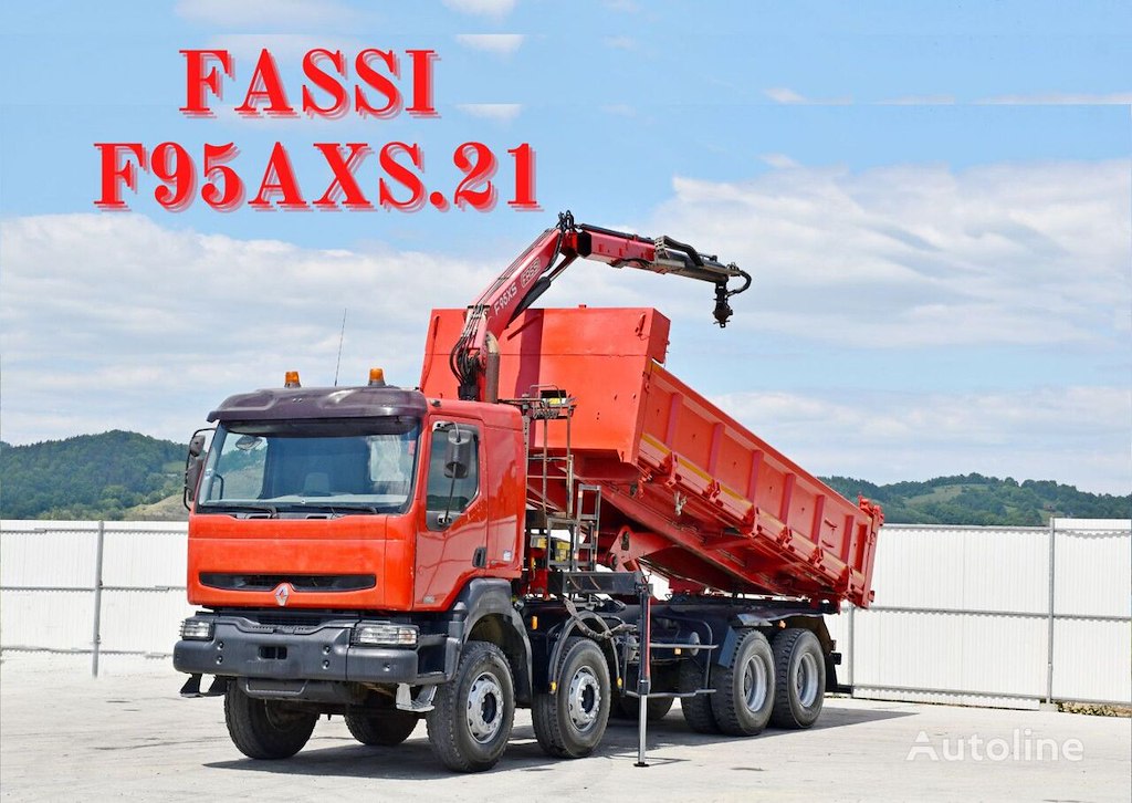 Renault KERAX 420 DCI Kipper 6,30m+FASSI F95AXS.21+FUNK kiper