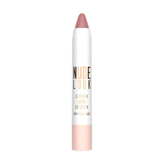 Golden Rose Nude Look Creamy Shine Ruž za usne 03 Peachy Nude 3,5g