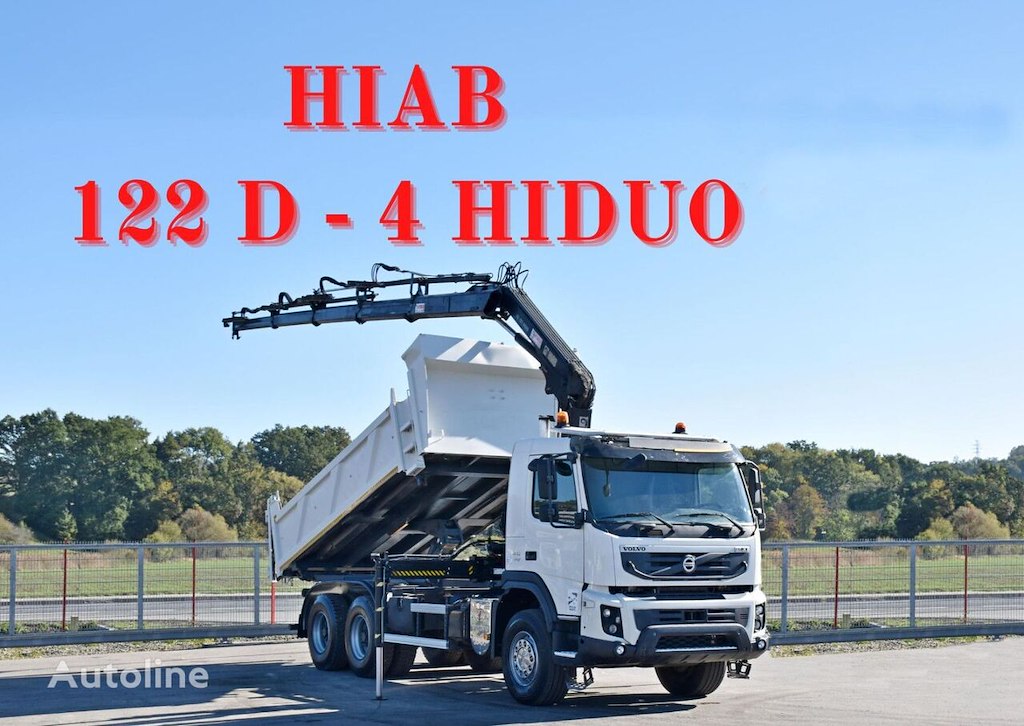 Volvo FMX 410 Kipper 5,20m*HIAB 122 D-4 HIDUO/FUNK*6x4 kiper