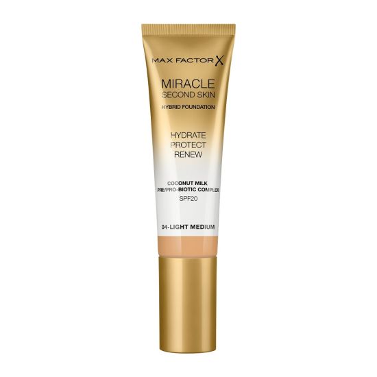 Max Factor Miracle Second Skin Light Medium 04 tečni puder 30ml