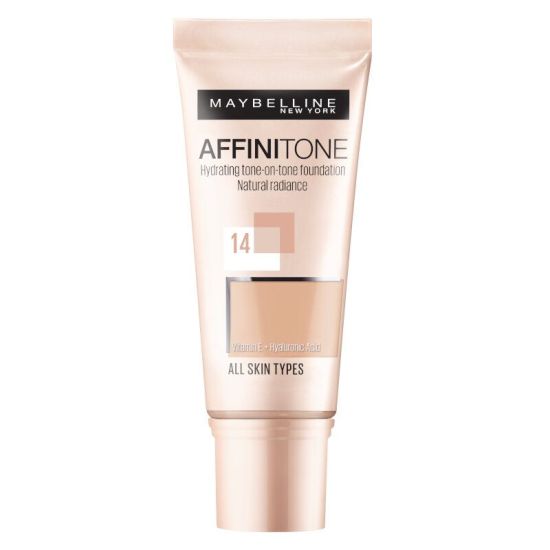 Maybelline New York Affinitone tečni puder 14 Creamy Beige 30ml